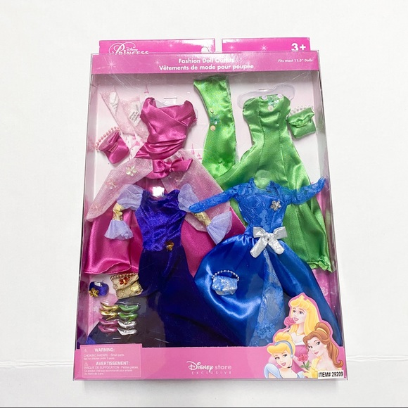 Disney | Toys | New Disney Store Princess Fashion Doll Outfits Dresses ...